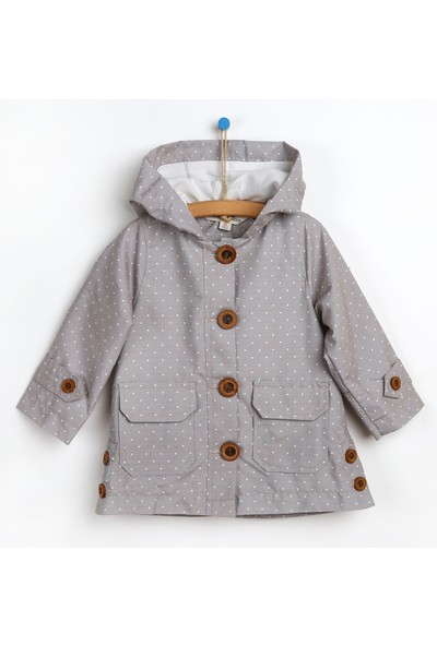 Midimod Mini Puantiyeli Yağmurluk