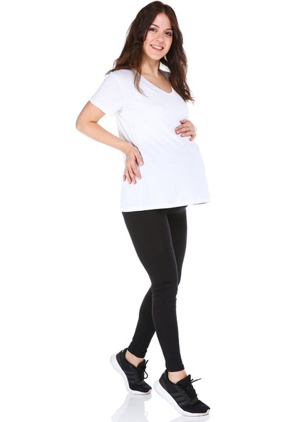 Baby Mom Yüksek Bel Hamile Tayt
