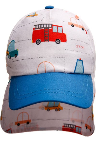 SUVE GOLD Arabalar Ense Korumalı Erkek Bebek Şapka