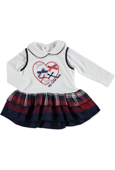 Bombili Bebek Ekose Body Elbise Bombili Bebek Ekose Body Elbise