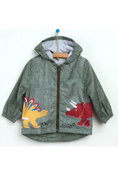 Midimod Dinazor Baskılı Yağmurluk