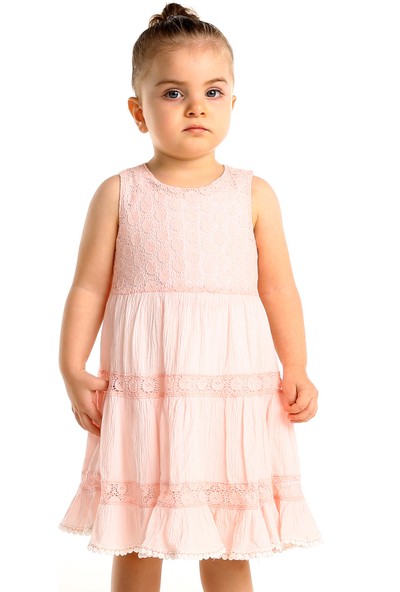 Bombili Yaz Kız Bebek Pamuklu Atlet Bisiklet Yaka Elbise Bombili Yaz Kız Bebek Pamuklu Atlet Bisiklet Yaka Elbise