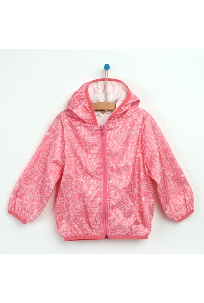 Midimod Kedi Baskılı Yağmurluk