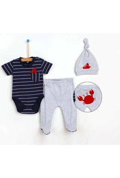 Bebbek Deep Blue Body-Patikli Alt-Şapka Bebbek Deep Blue Body-Patikli Alt-Şapka