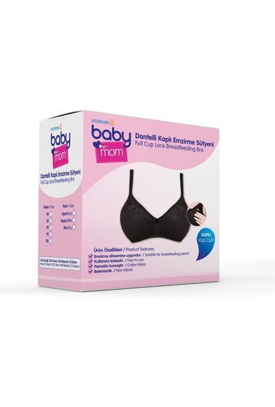 Baby&Mom Baby Mom Babymom Dantelli Emzirme Sütyeni - Kaplı
