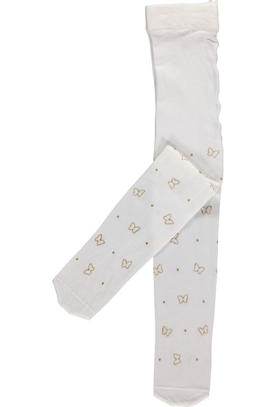 Step Çorap Step Simli Kelebek Mus Külotlu Çorap