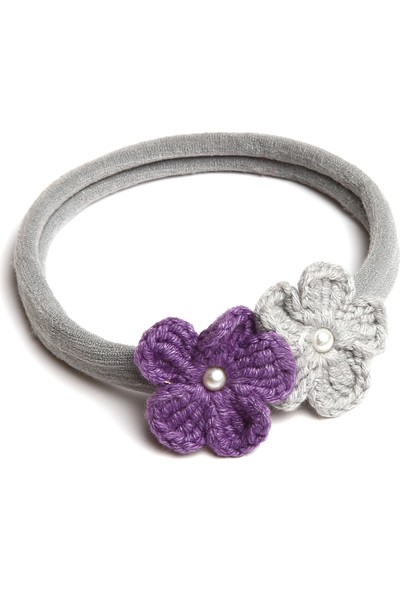 Crazy Kids Örgü Çiçek Saç Bandı