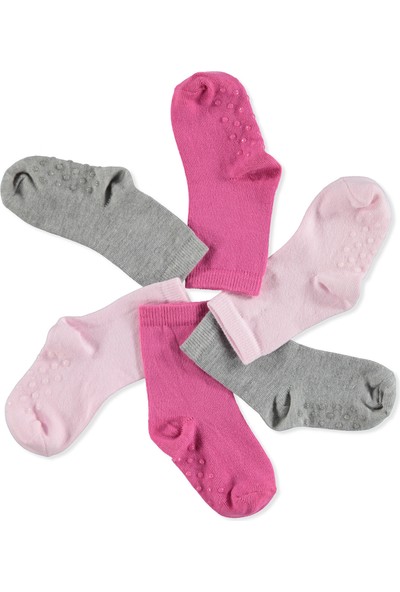 Hello Baby Düz 3lü Kaydırmaz Çorap
