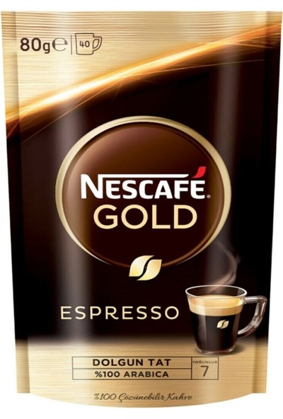 Nescafe Gold Espresso 80 gr x 2'li Paket Nescafe Gold Espresso 80 gr x 2'li Paket
