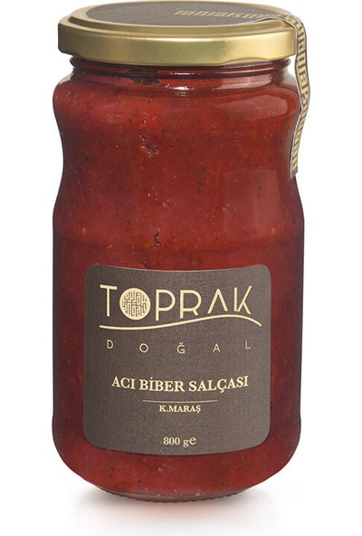 Toprak Doğal Acı Biber Salçası 800 G Kahramanmaraş