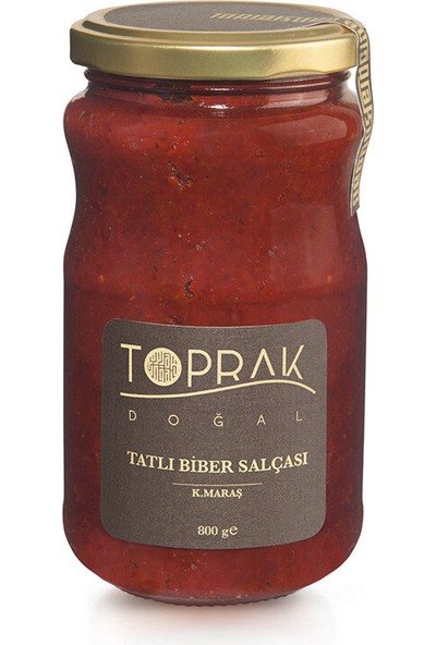 Toprak Doğal Tatlı Biber Salçası 800 G Kahramanmaraş