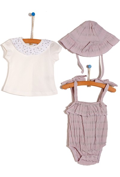 Cassiope Summer Flower Şort Salopet-Tshirt Cassiope Summer Flower Şort Salopet-Tshirt