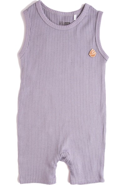 Hello Baby Basic Ribanalı Erkek Bebek Kısa Tulum