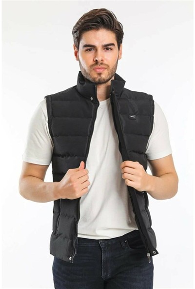 Slazenger Zula Erkek Yelek Siyah ST21YE010-500 V2 Slazenger Zula Erkek Yelek Siyah ST21YE010-500 V2