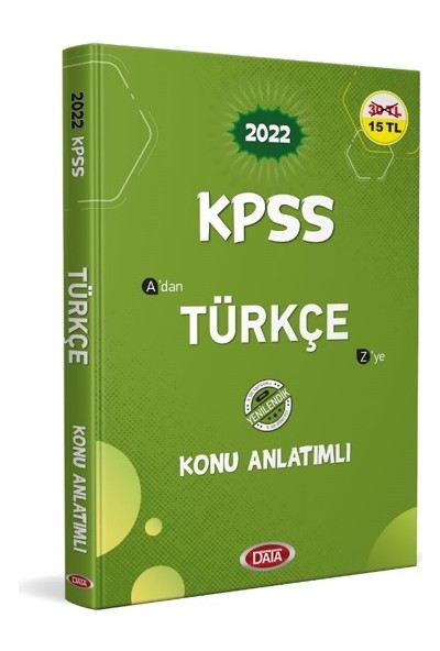 Data Yayınları KPSS Türkçe Konu Anlatımlı Data Yayınları KPSS Türkçe Konu Anlatımlı