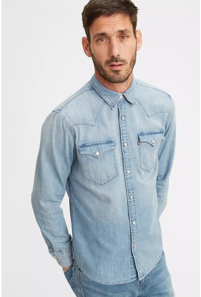 Levi's Erkek AÇIK MAVİ Gömlek