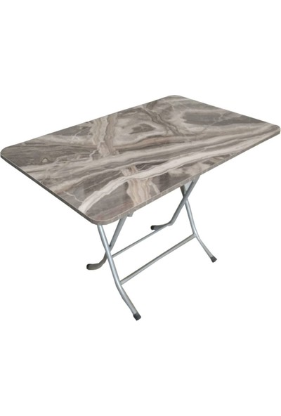 Tubix Mermer Desenli Krem Katlanır Masa Tubix Mermer Desenli Krem Katlanır Masa