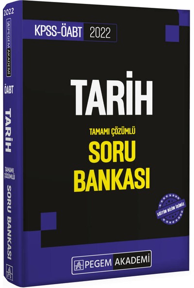 Pegem Akademi Yayınları 2022 KPSS ÖABT Tarih Soru Bankası