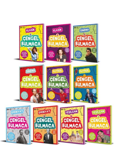 Konulu Çengel Bulmaca Seti (10 Kitap Takım) - Hakan Kayar - Zeliha Kayar Konulu Çengel Bulmaca Seti (10 Kitap Takım) - Hakan Kayar - Zeliha Kayar