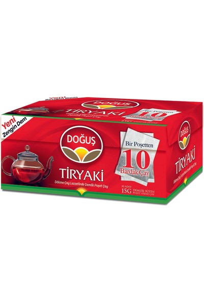 Doğuş Tiryaki Demlik Poşet Çay Dökme Çay Lezzetinde 30'lu 15 gr