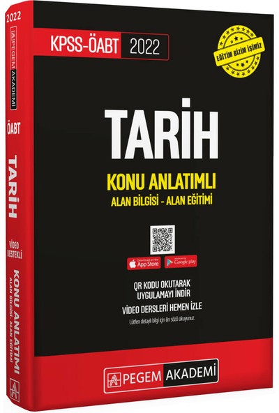 Pegem Akademi Yayınları 2022 KPSS ÖABT Tarih Konu Anlatımlı Pegem Akademi Yayınları 2022 KPSS ÖABT Tarih Konu Anlatımlı
