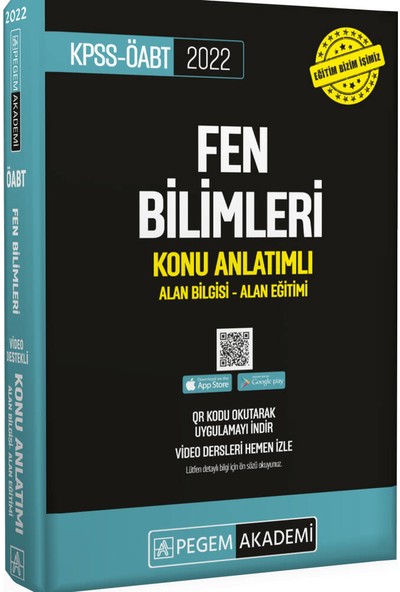 Pegem Akademi Yayınları 2022 KPSS ÖABT Fen ve Teknoloji Konu Anlatımlı