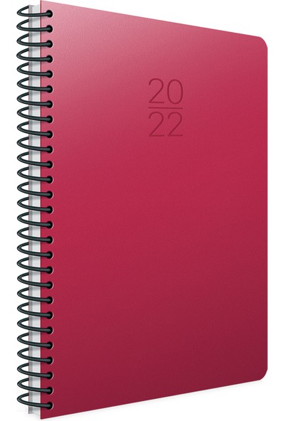 Gıpta 2022 Sert Kapak Günlük Spiralli Ajanda 17 x 24 cm Kırmızı Gıpta 2022 Sert Kapak Günlük Spiralli Ajanda 17 x 24 cm Kırmızı
