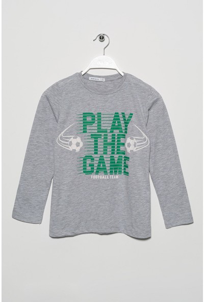Zepkids Erkek Play The Game Baskılı Uzun Kollu Tshirt 9-12 Yaş Zepkids Erkek Play The Game Baskılı Uzun Kollu Tshirt 9-12 Yaş