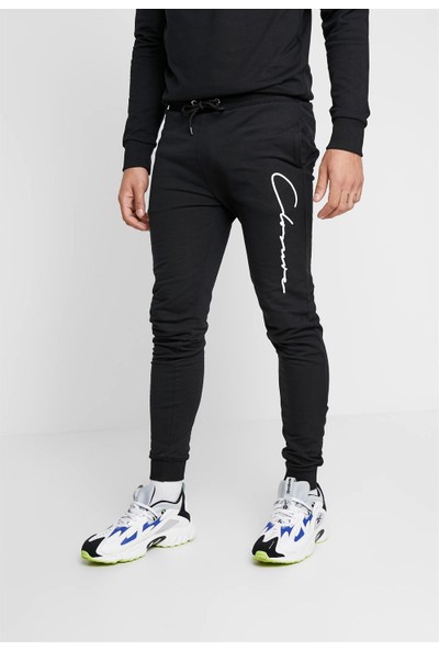 Soydance Logolu Ince Eşofmanaltı Jogger Siyah