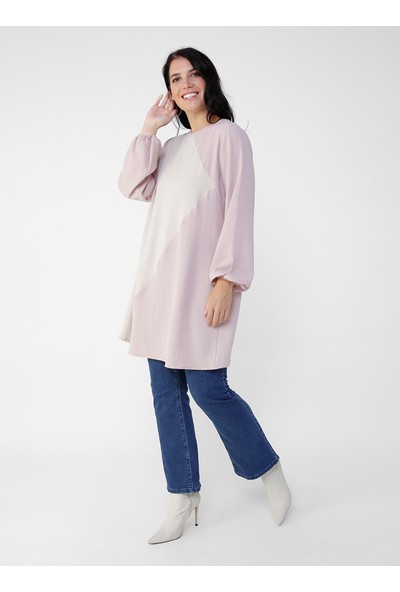 Alia Büyük Beden Aerobin Tunik - Toz Lila-Taş - Alia Alia Büyük Beden Aerobin Tunik - Toz Lila-Taş - Alia
