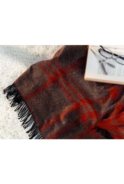 Madame Coco Katriane Tv Battaniyesi - Turuncu - 130 x 170 cm.