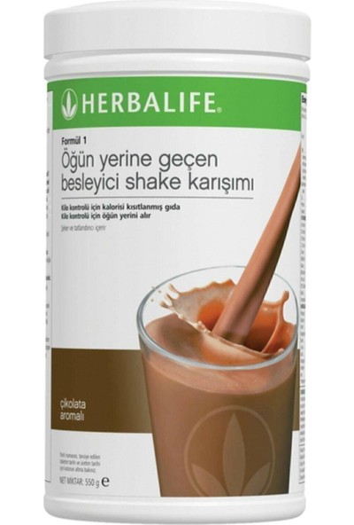 Herbalife Formül 1 Öğün Yerine Geçen Besleyici Shake Karışımı Çikolata 550 Gr