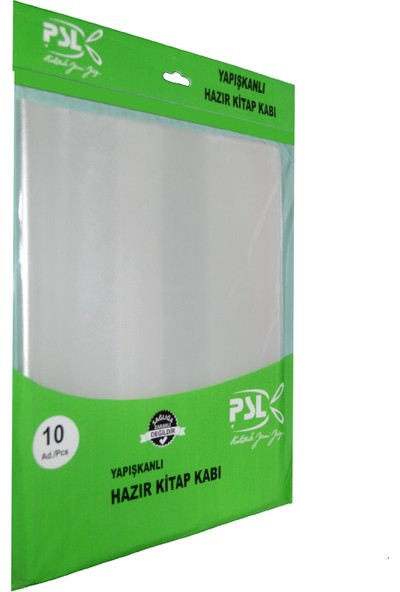 Psl Yapışkanlı Şeffaf Hazır Kitab Kabı 10'lu Psl Yapışkanlı Şeffaf Hazır Kitab Kabı 10'lu