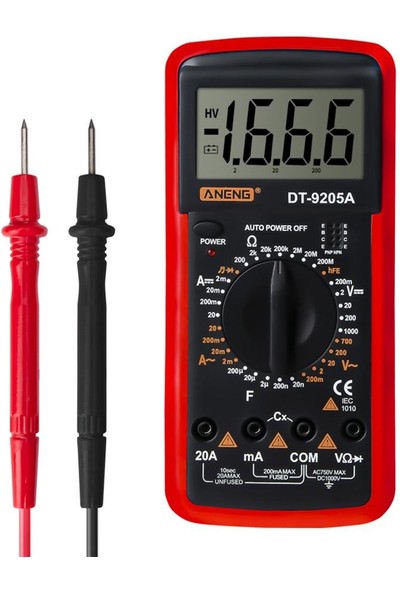 Carino Kırmızı Multimetre Dijital Voltmetre Ohmmeter Akım Gerilim Ölçer Direnç Test Cihazı Ampermetre Direnç Kapasitans Testi (Yurt Dışından) Carino Kırmızı Multimetre Dijital Voltmetre Ohmmeter Akım Gerilim Ölçer Direnç Test Cihazı Ampermetre Direnç Kapasitans Testi (Yurt Dışından)