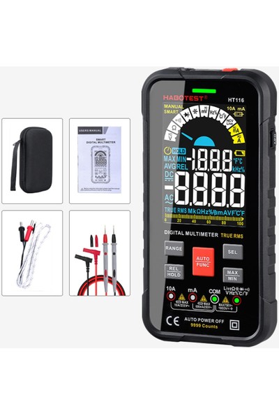 Carino Yükseltme Seti Bir Profesyonel Dijital Multimetre 9999 LED Işık Kapasitörlü Test Cihazı Sayımı (Yurt Dışından) Carino Yükseltme Seti Bir Profesyonel Dijital Multimetre 9999 LED Işık Kapasitörlü Test Cihazı Sayımı (Yurt Dışından)