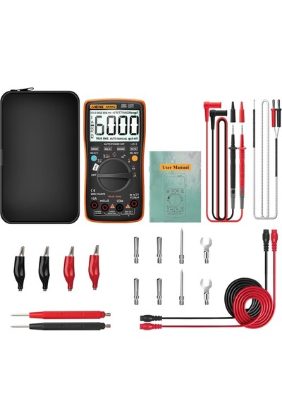 Carino Turuncu AN9002 Pro Bluetooth Dijital Multimetre 6000 Sayar True Rms Otomatik Aralığında Ac / Dc Volt (Yurt Dışından) Carino Turuncu AN9002 Pro Bluetooth Dijital Multimetre 6000 Sayar True Rms Otomatik Aralığında Ac / Dc Volt (Yurt Dışından)