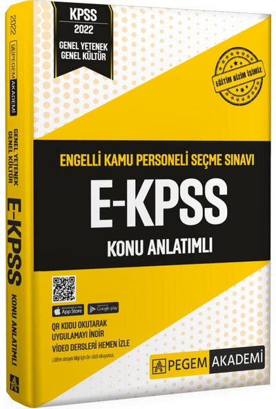 Pegem Akademi Yayıncılık 2022 E-KPSS Konu Anlatımlı