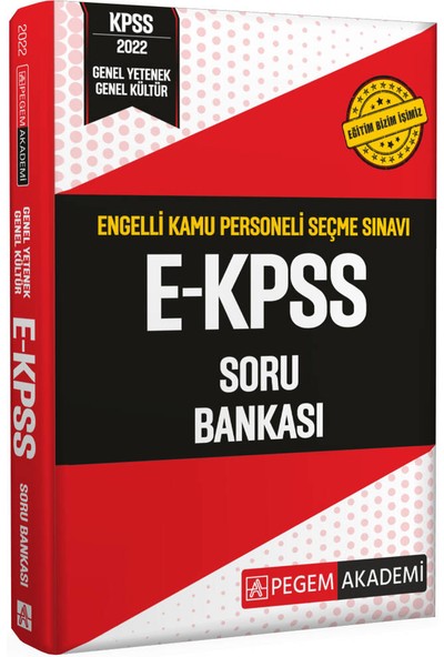 Pegem Akademi Yayıncılık 2022 E-KPSS Soru Bankası