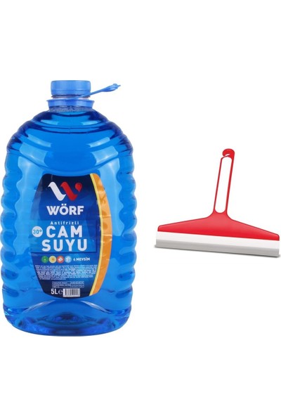 Wörf Antifirizli Cam Suyu 5 Litre -30 °c ve 20 cm Çekçek Wörf Antifirizli Cam Suyu 5 Litre -30 °c ve 20 cm Çekçek