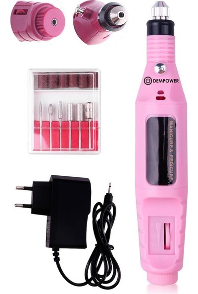 Dem Power Elektrikli Manikür-Pedikür-Törpü Makinesi Pembe Dem Power Dem Power Elektrikli Manikür-Pedikür-Törpü Makinesi Pembe Dem Power