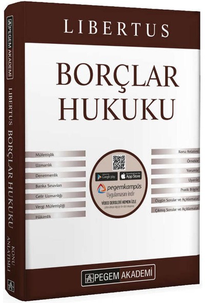 Pegem Akademi Yayıncılık 2022 KPSS A Grubu Libertus Borçlar Hukuku Konu Anlatımı Pegem Akademi Yayıncılık 2022 KPSS A Grubu Libertus Borçlar Hukuku Konu Anlatımı