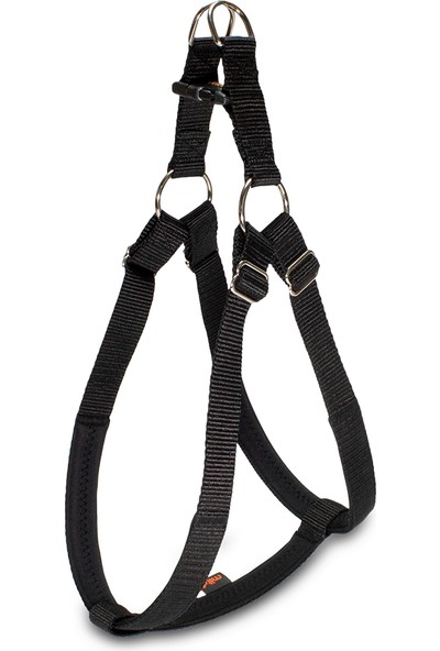 Mita 2,5 cm Dokulu Göğüs Tasması Siyah Xxl