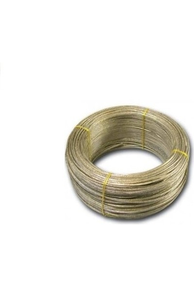 Acy 5 mm 80 Metre Çelik Çamaşır Ipi Pvc Kaplama Tel Kopmaz Çelik Çamaşır Teli