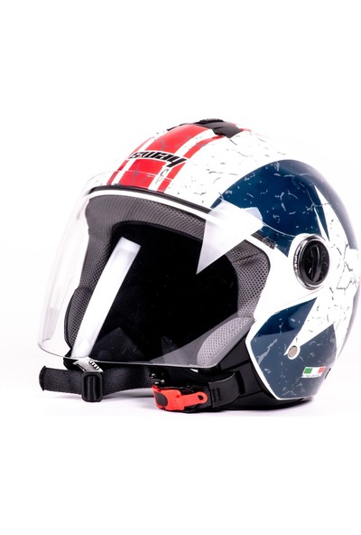 Sway 715 Red Line Star Açık Motosiklet Kaskı