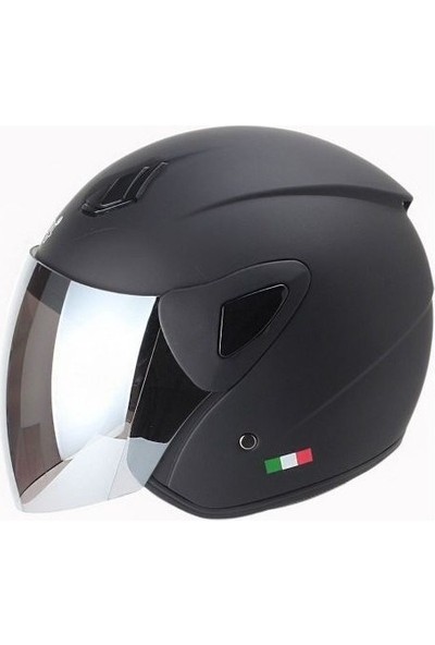 Sway 706 Mat Siyah Açık Motosiklet Kaskı