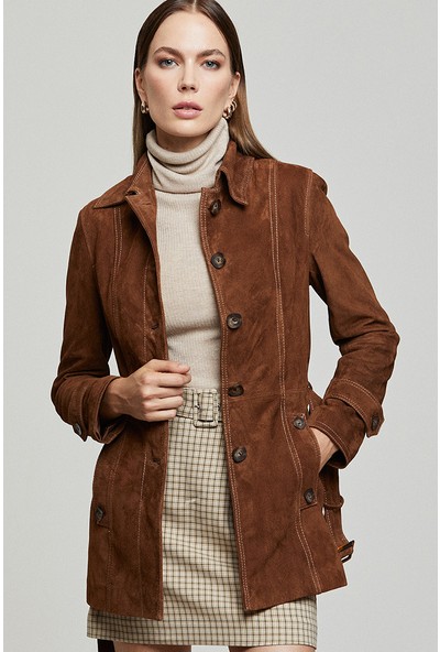 Derimod Rosabel Kadın Deri Süet Ceket