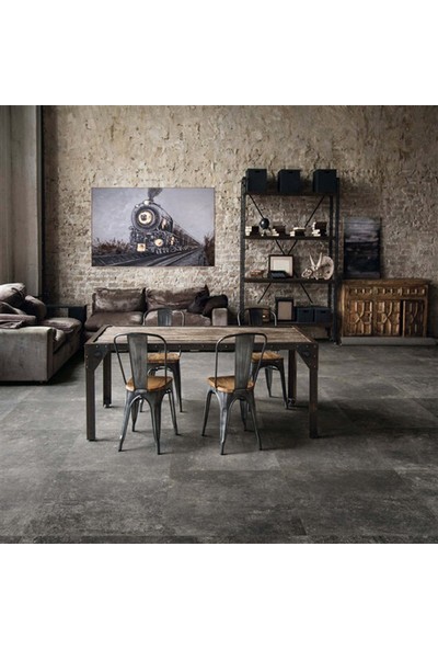 Tablo Life Tren - Yağlı Boya Dokulu Tablo