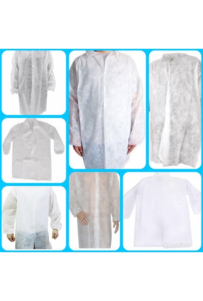 Akas Labaratuvar Önlüğü (5 Adet) Tek Kullanımlık Akas Labaratuvar Önlüğü (5 Adet) Tek Kullanımlık