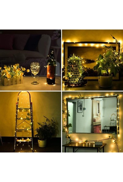 İtc Store Peri LED Işık 10 Metre (Sarı) Pilli Aydınlatma Şerit LED Saçak Spot Süsleme İtc Store Peri LED Işık 10 Metre (Sarı) Pilli Aydınlatma Şerit LED Saçak Spot Süsleme