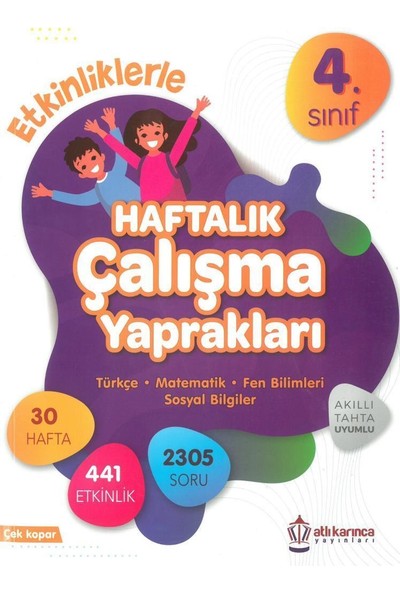 Atlı Karınca 4.Sınıf Etkinliklerle Haftalık
